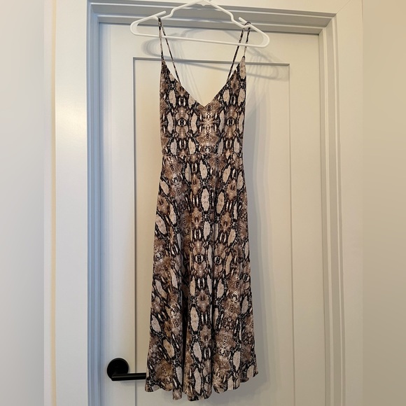 Socialite | Dresses | Socialite Snake Print Strappy Dress | Poshmark